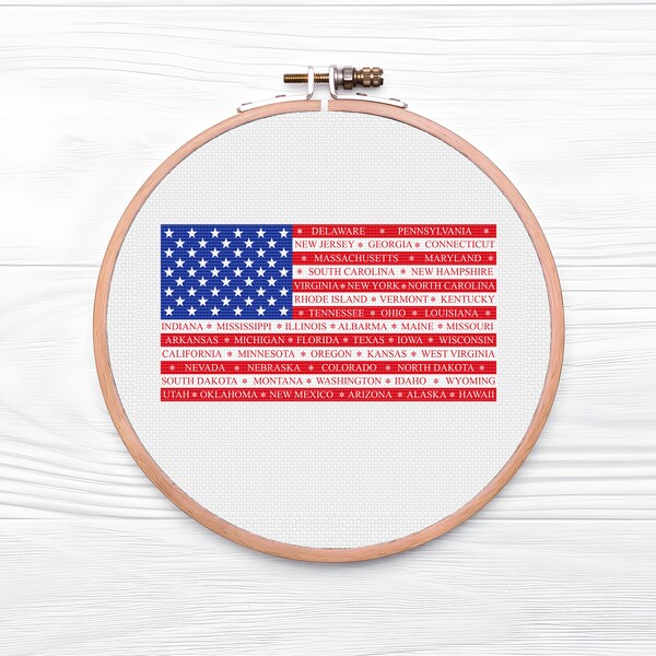 Usa Flag Pattern - Etsy