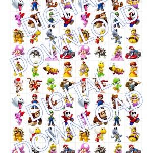 Super Mario Reward Chart,daily Chore Chart, Kids Routine Sticker Chart ...