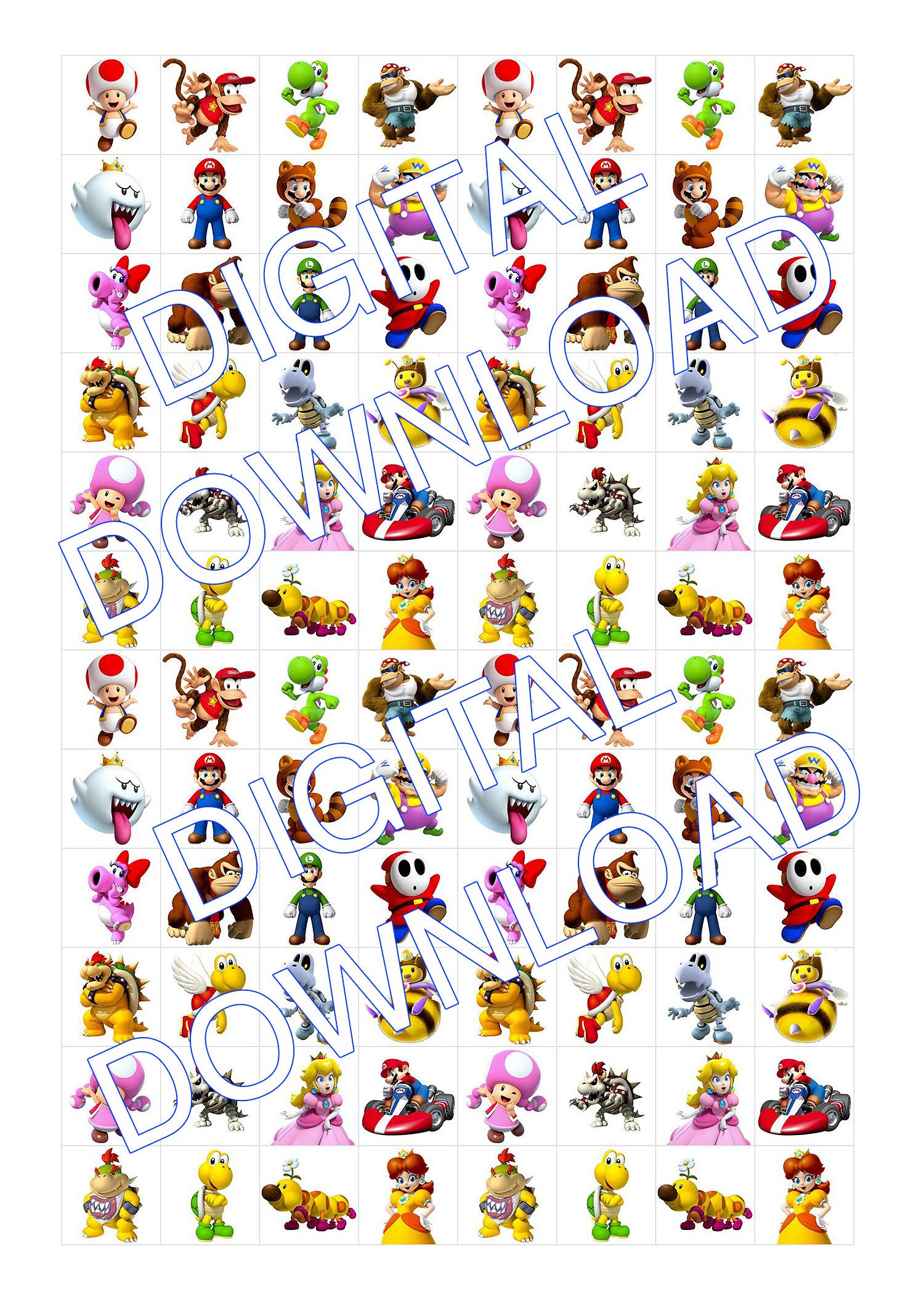 Super Mario Reward Chart,daily Chore Chart, Kids Routine Sticker Chart ...