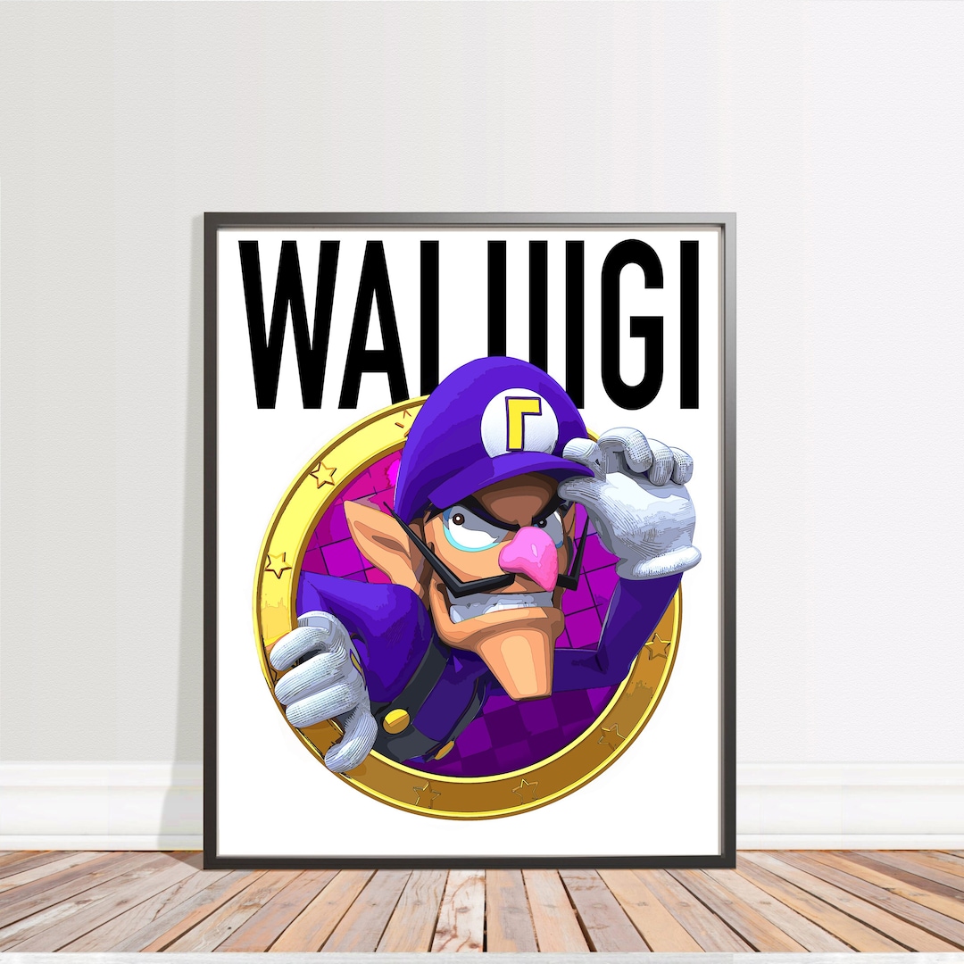 Super Mario,waluigi Print, Digital Download, for Kids Room Wall Decor ...