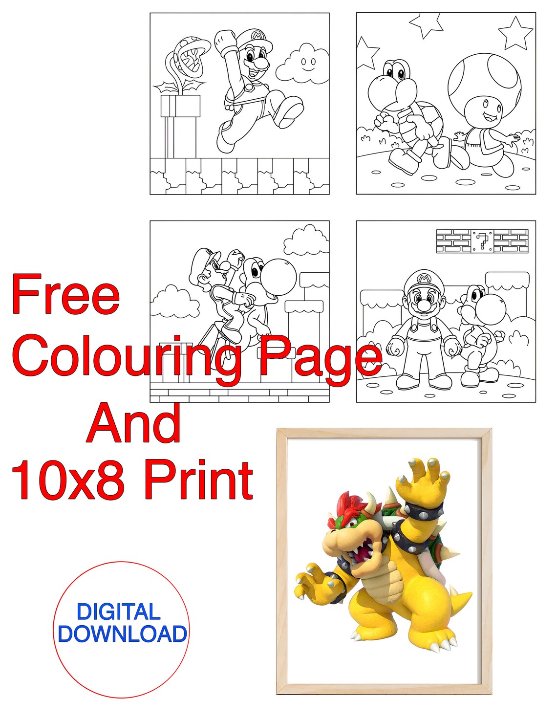 Super Mario Reward Chart,daily Chore Chart, Kids Routine Sticker Chart ...