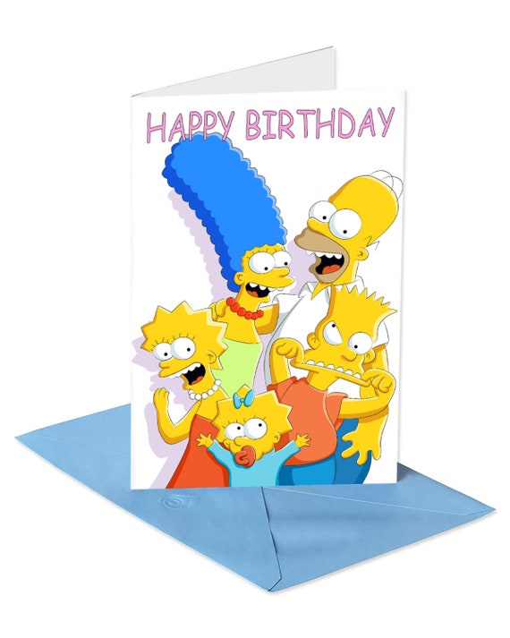 Happy Birthday Simpsons Card