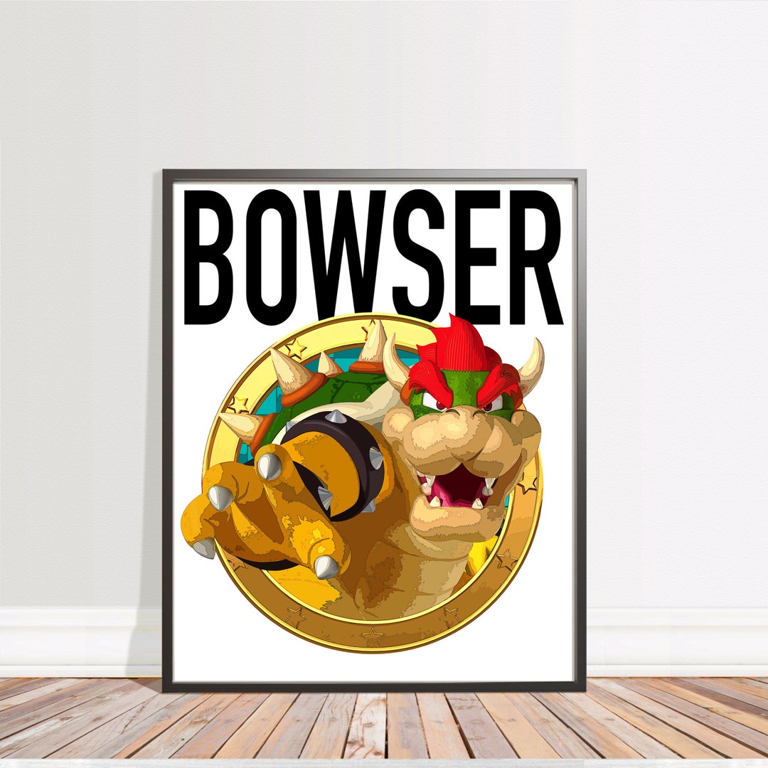 Super Mario,bowser Print, Digital Download, for Kids Room Wall Decor ...