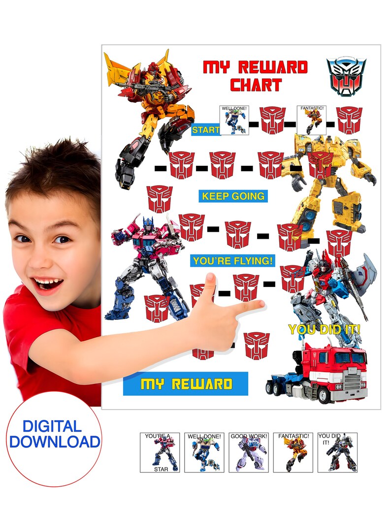 Tablas de recompensas Transformers Rescue Bots niños tabla - Etsy México
