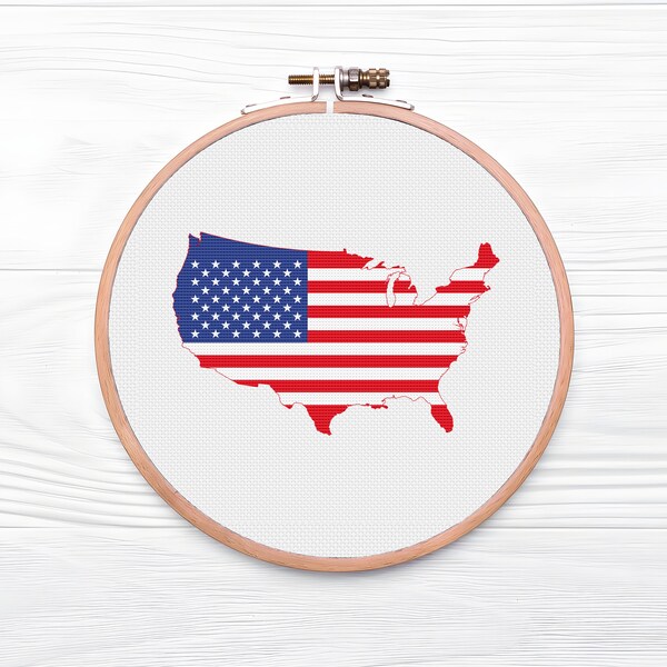 Flag Counted Cross Stitch - Etsy