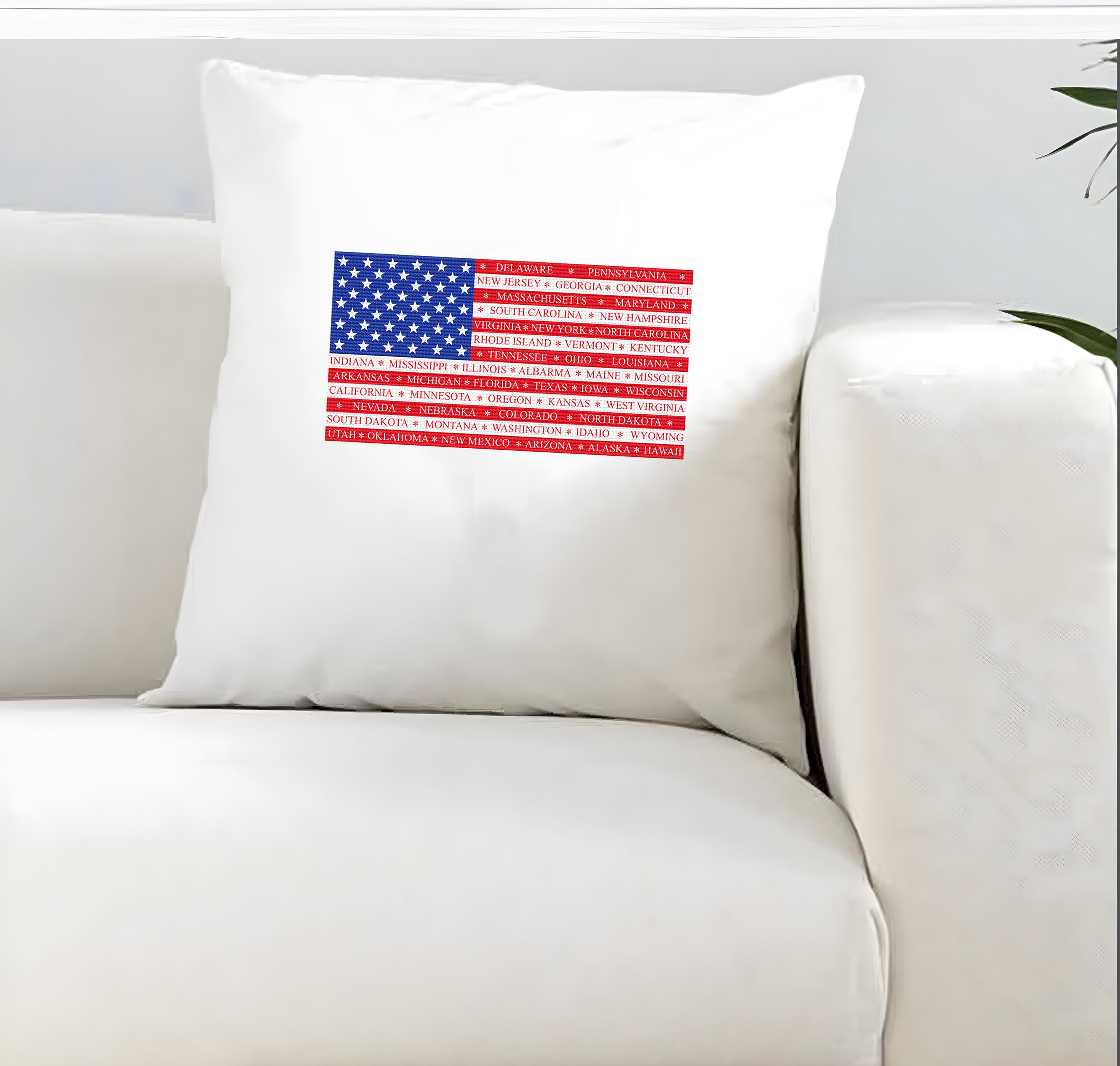 One Nation American Flag,cross Stitch Design Pattern,patriotic Flag ...