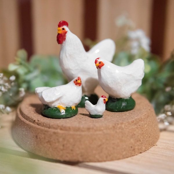Ceramic Chicken Figurine - Etsy