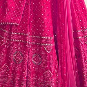 Designer Pink Lehenga Choli for Women Ready to Wear Indian Wedding Wear ...