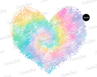 Tie Dye Heart Png - Etsy
