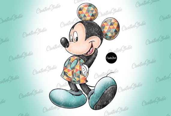 Vintage Mickey Mouse PNG File Retro Mouse Png Clubhouse - Etsy