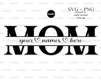 Prints Wall Hangings Home & Living Name Gift Svg Est Mom Personalised ...