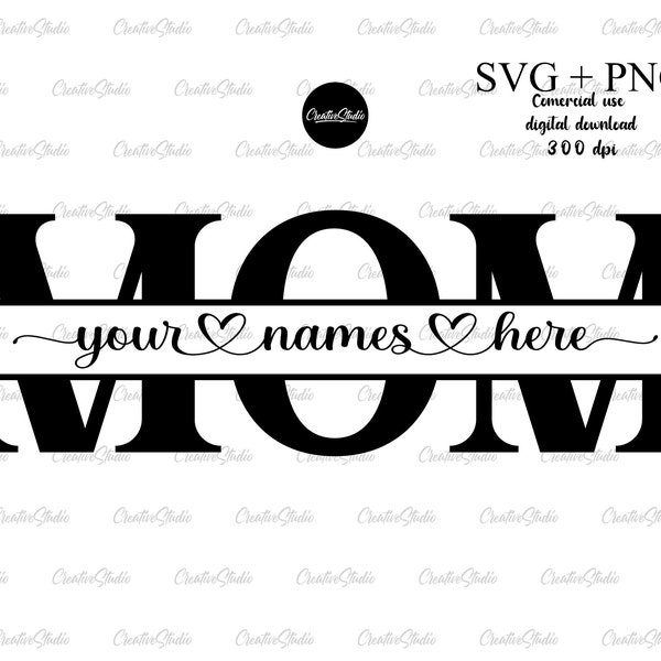 Split Monogram - Etsy