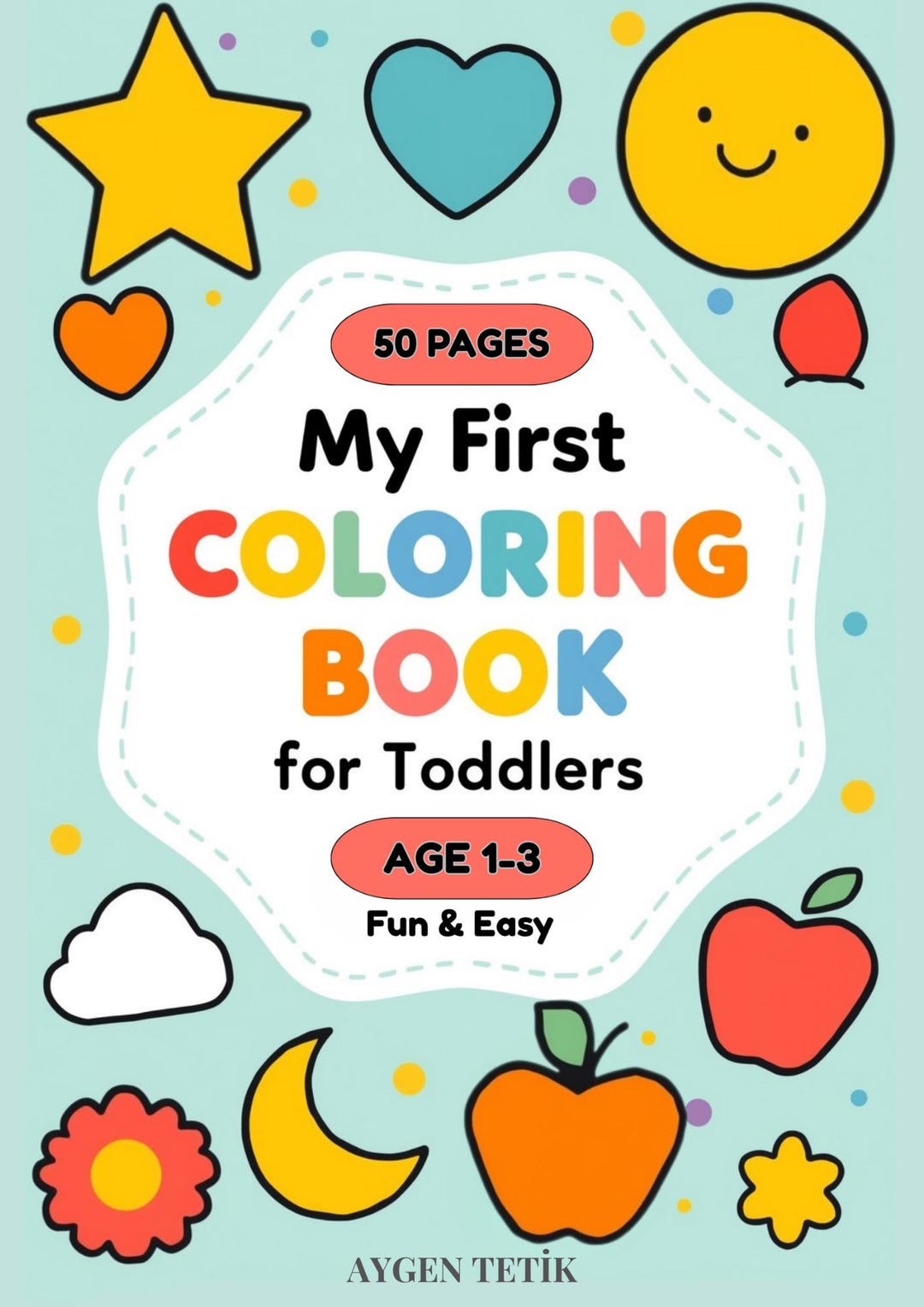Toddler Shapes Coloring Book | Ages 1-3 | Printable PDF - Etsy