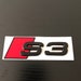 AUDI S3 Lettering Logo Badge Emblem Boot Matt Black - Etsy UK