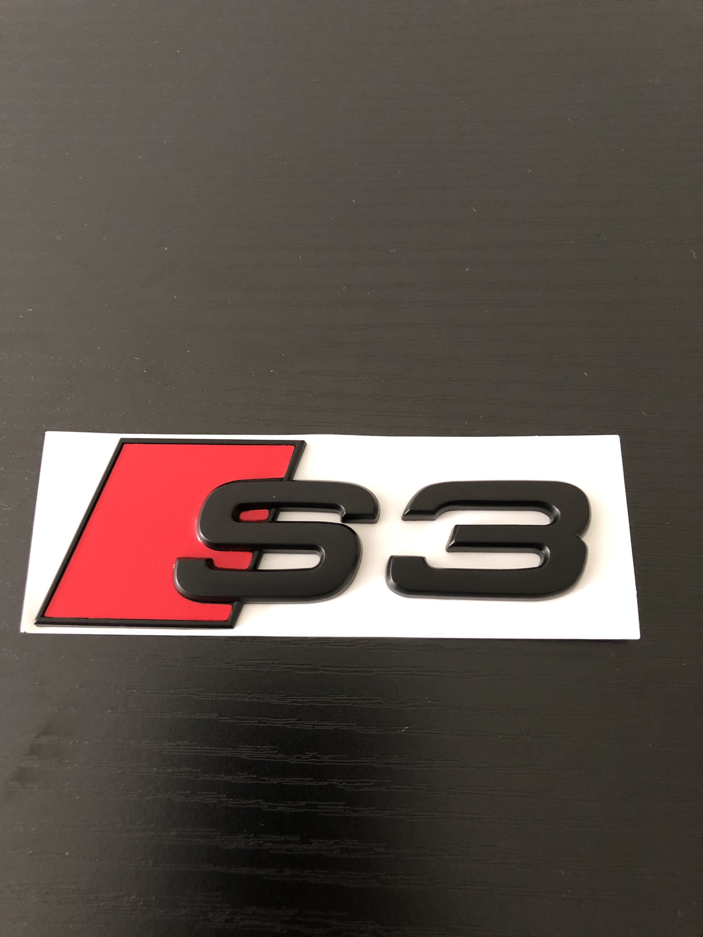 AUDI S3 Lettering Logo Badge Emblem Boot Matt Black - Etsy UK