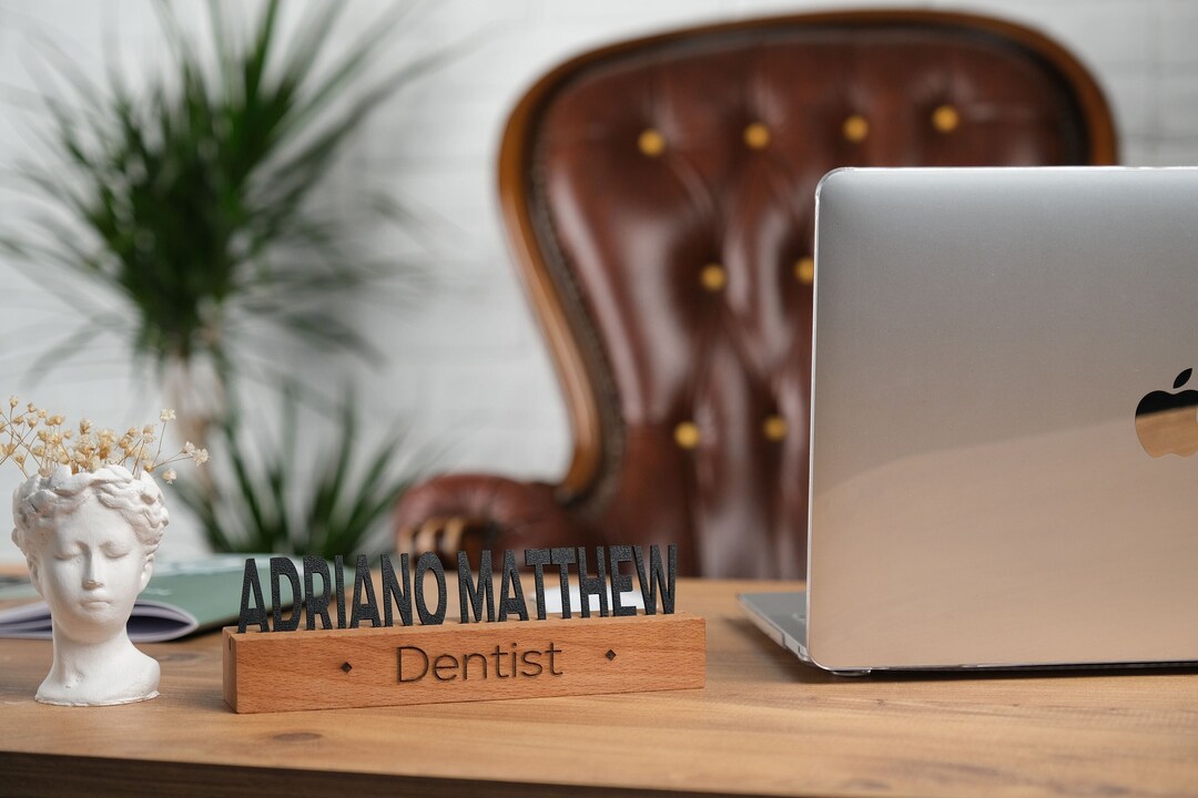 Personalized Wooden Desk Name Plate, Christmas Unique Gifts, Custom ...