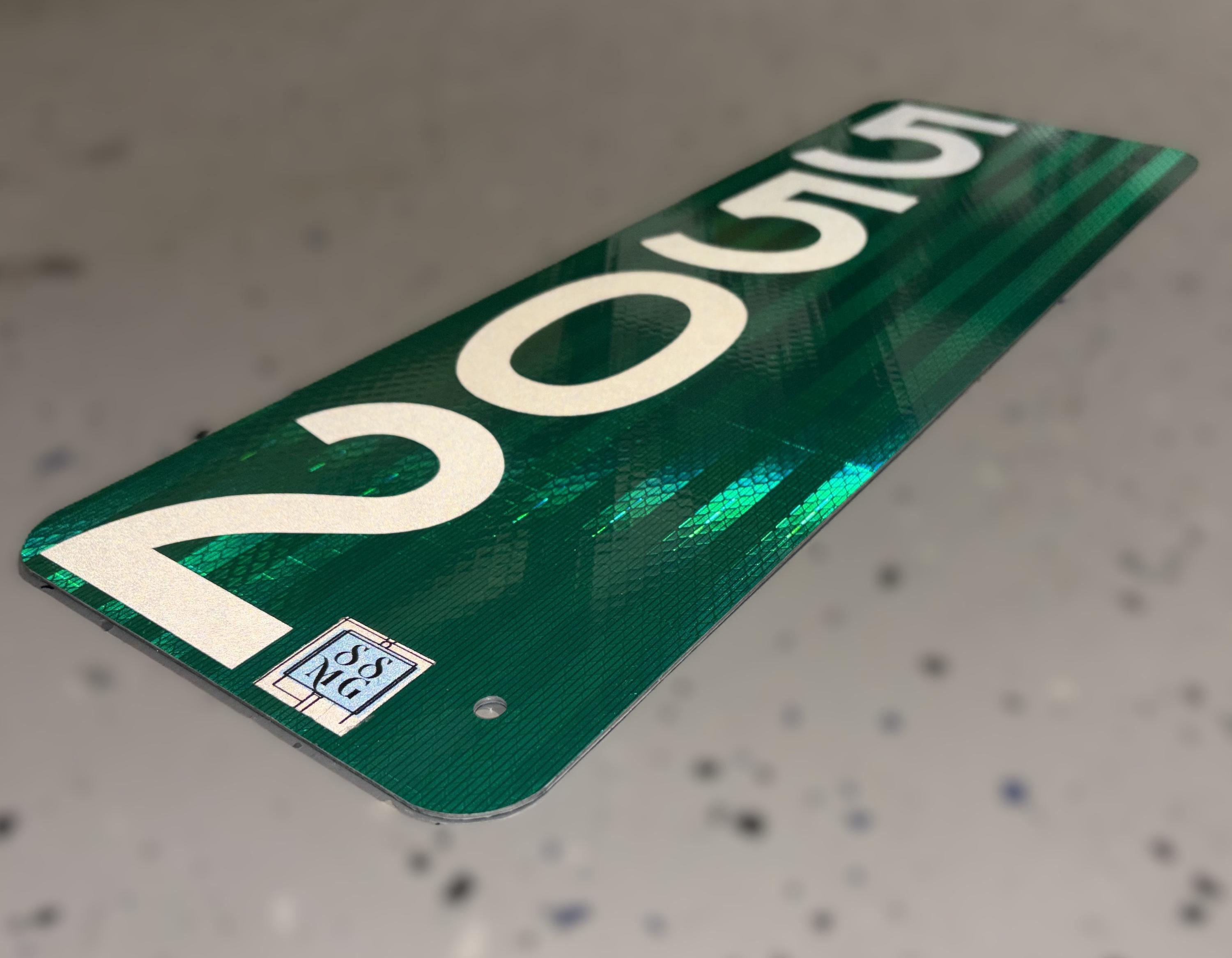 Custom Vertical 911 Address Sign 18