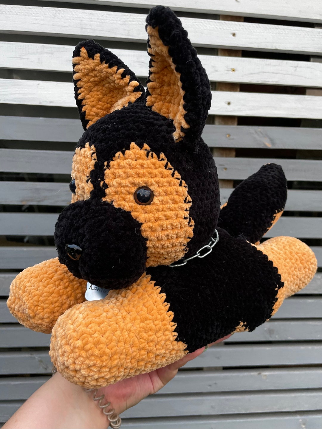 Crocheted German Shepherd / Crocheted Dog / Crochet Dog / German ...