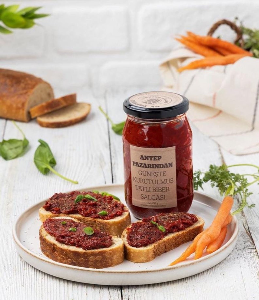 Homemade Organic Sweet Pepper Paste: Traditional Turkish Recipe (650g ...