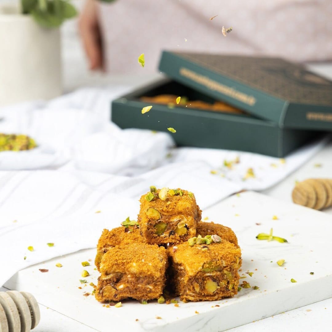 Turkish Delight Baklava With Lotus Biscuits, Turkish Premium Gift, High ...