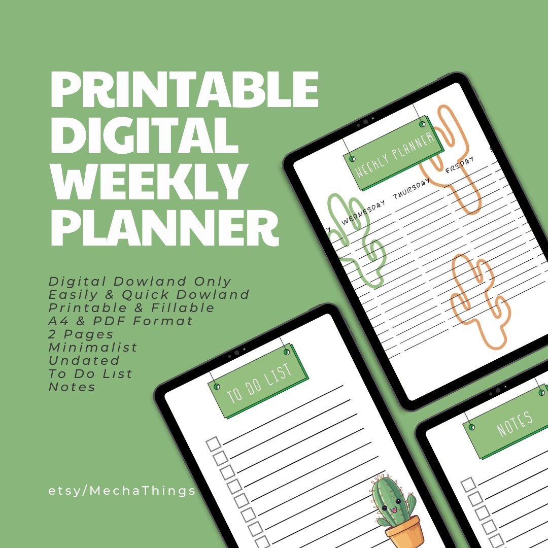 ADHD Planner,printable Weekly Planner, Kids Planner, Undated Planner ...