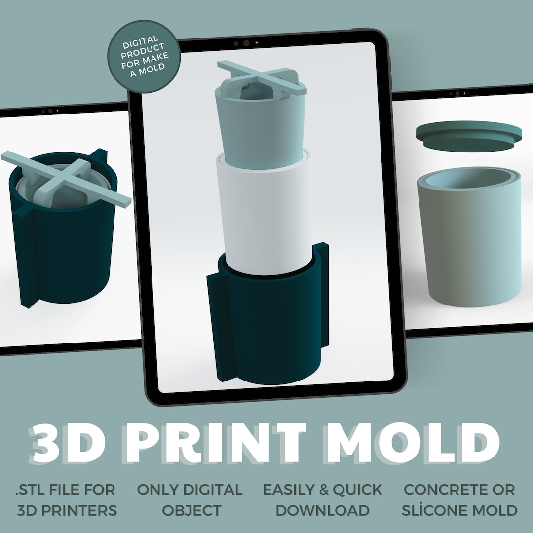 STL Vase Pot Molds- STL Files for 3D Printing - Etsy