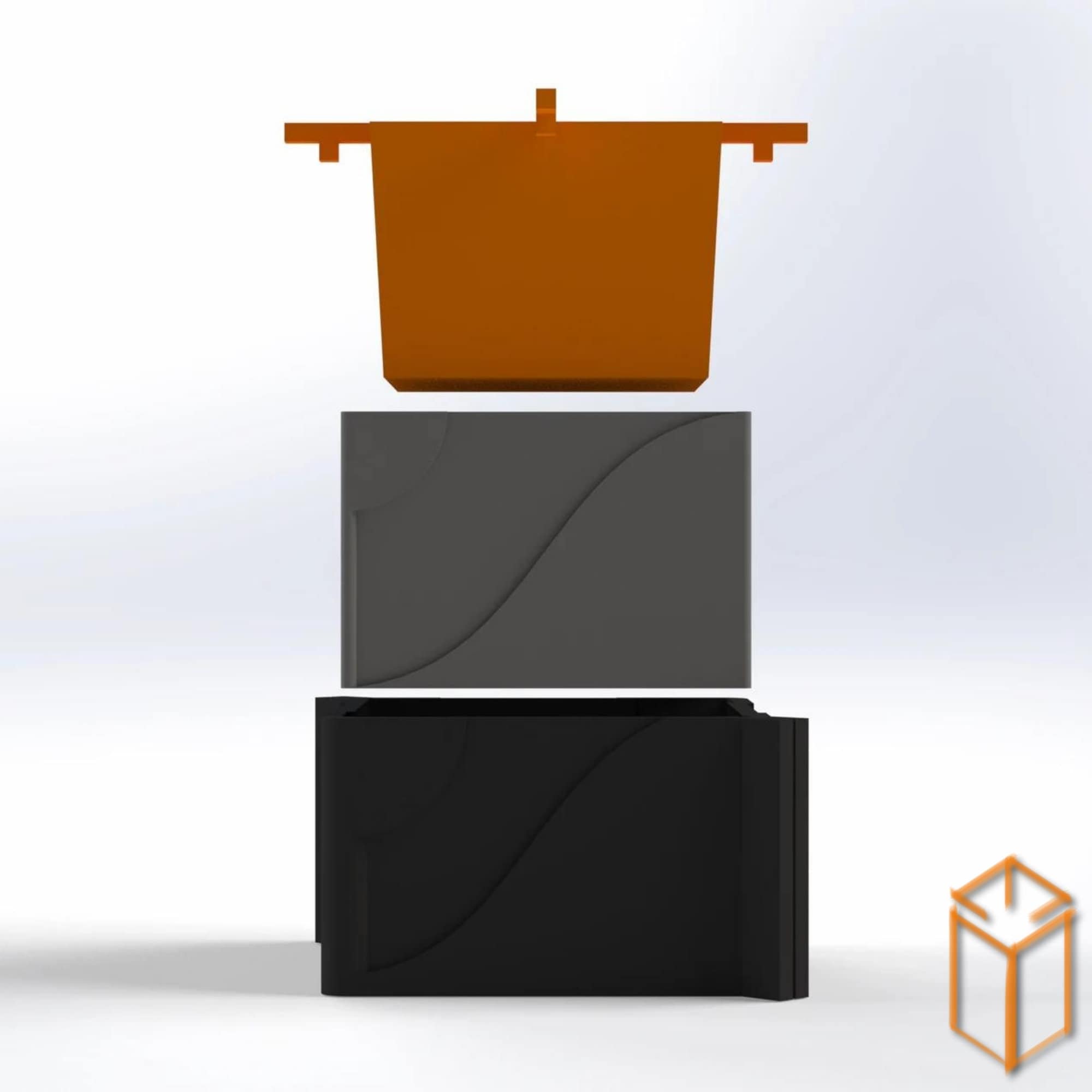 Mold and Multibox Design Package- 2in1 Product- Concrete / Slicone Mold ...