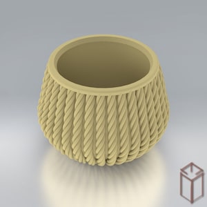 Stylish Vase, Flower Pot With Rope Pattern,stl Files, Planter Model, 3D ...