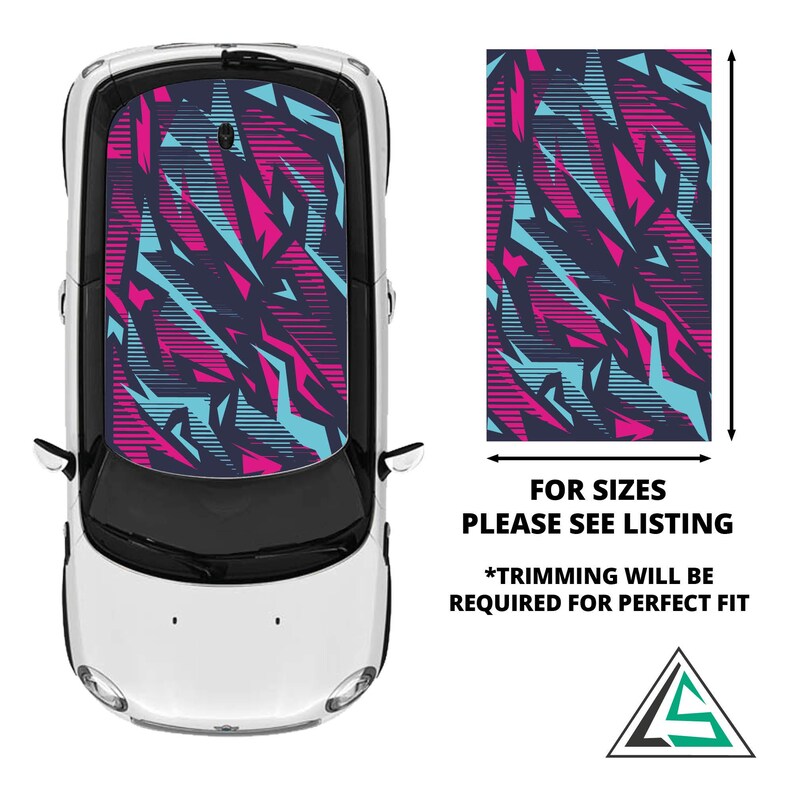 Mini Cooper Clubman Staggered Roof Wrap Decal Sticker Vinyl Graphic - Etsy