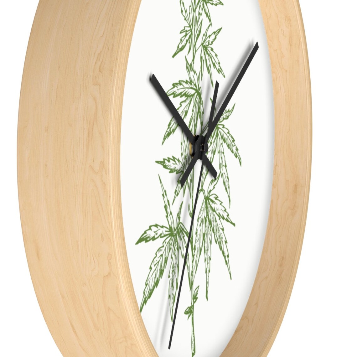 Hemp Plant 10 Wall Clock Cannabis Clock Marijuana Wall - Etsy