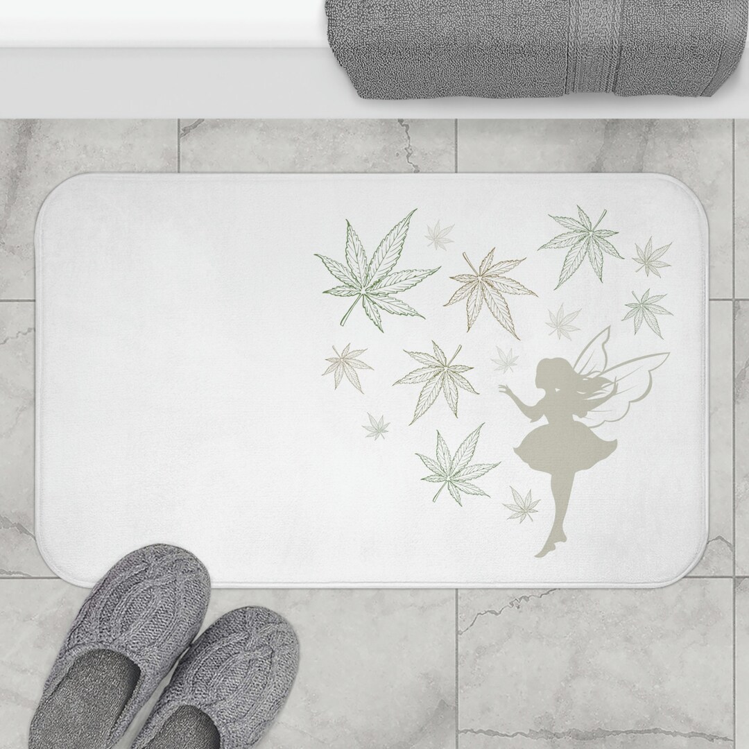 Weed Love: A Stoner Valentine's Day Bath Mat, Cannabis Fairy Bathroom ...