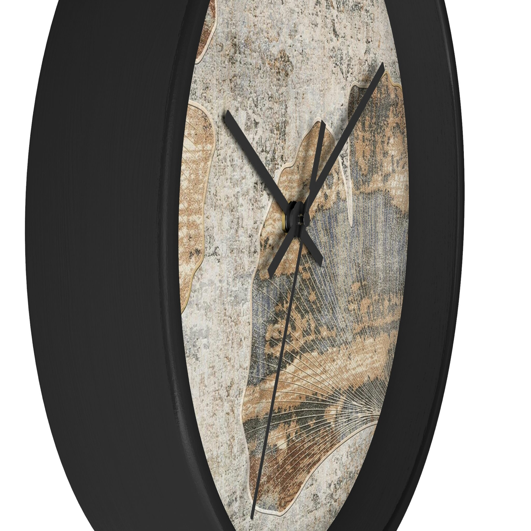 Rustic Gingko Wall Clock Grunge-inspired Concrete Design - Etsy