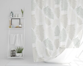 Botanical Fern Shower Curtain - Etsy