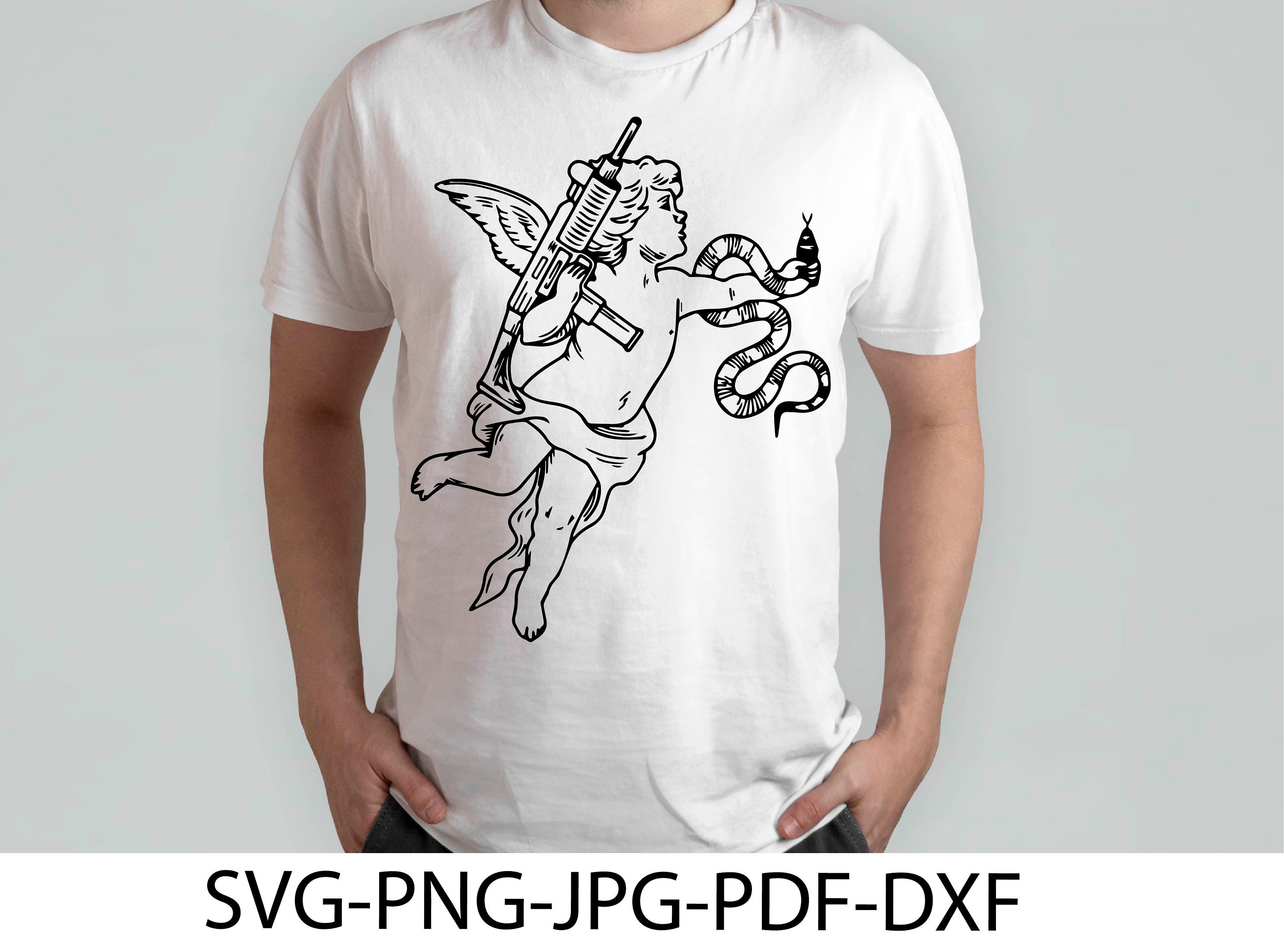 Gangsta Angel Svg,clipart, Cricut, Svg,png,dxf,pdf,jpg, Digital ...