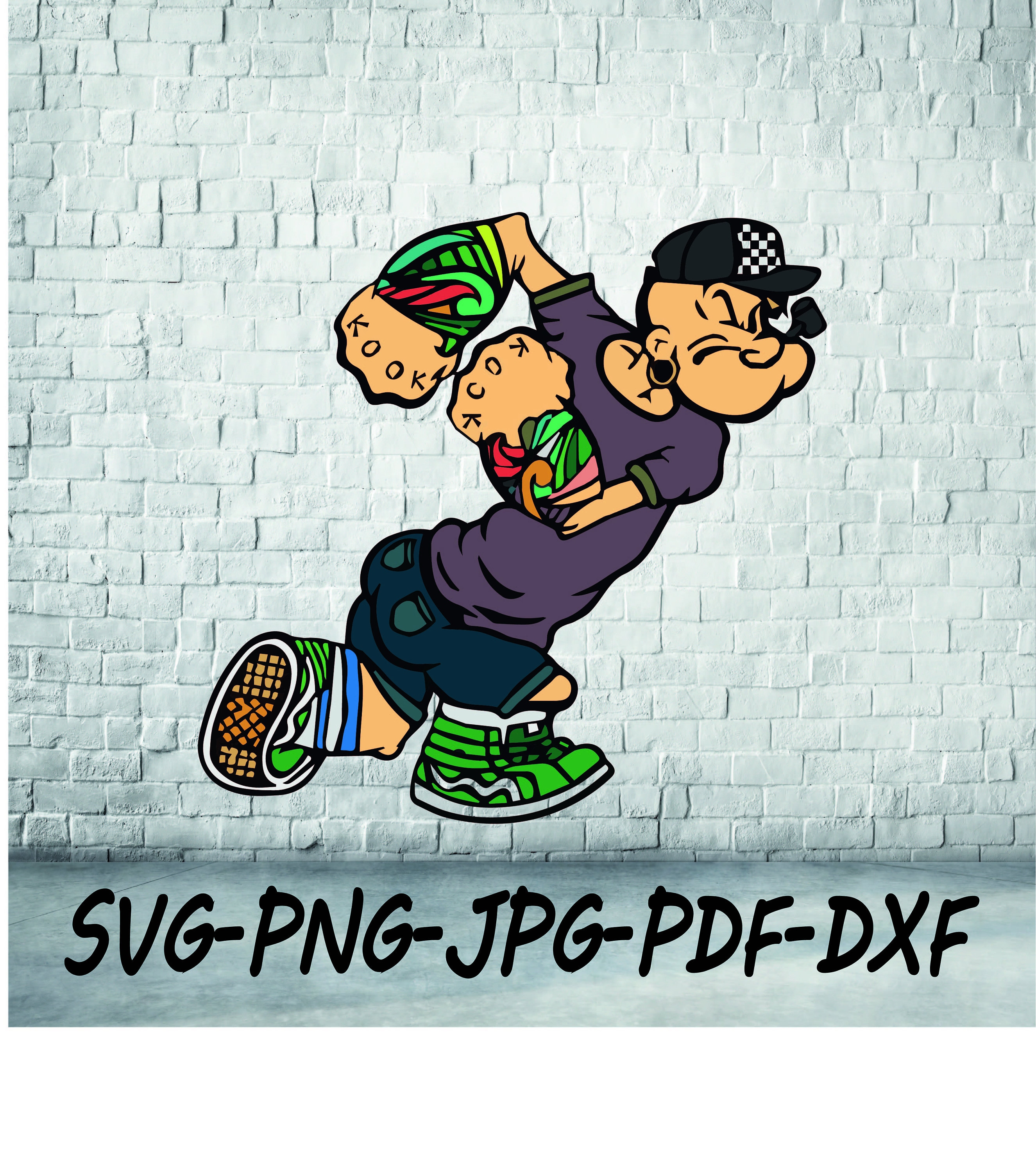 Gangster Popeye Drawing