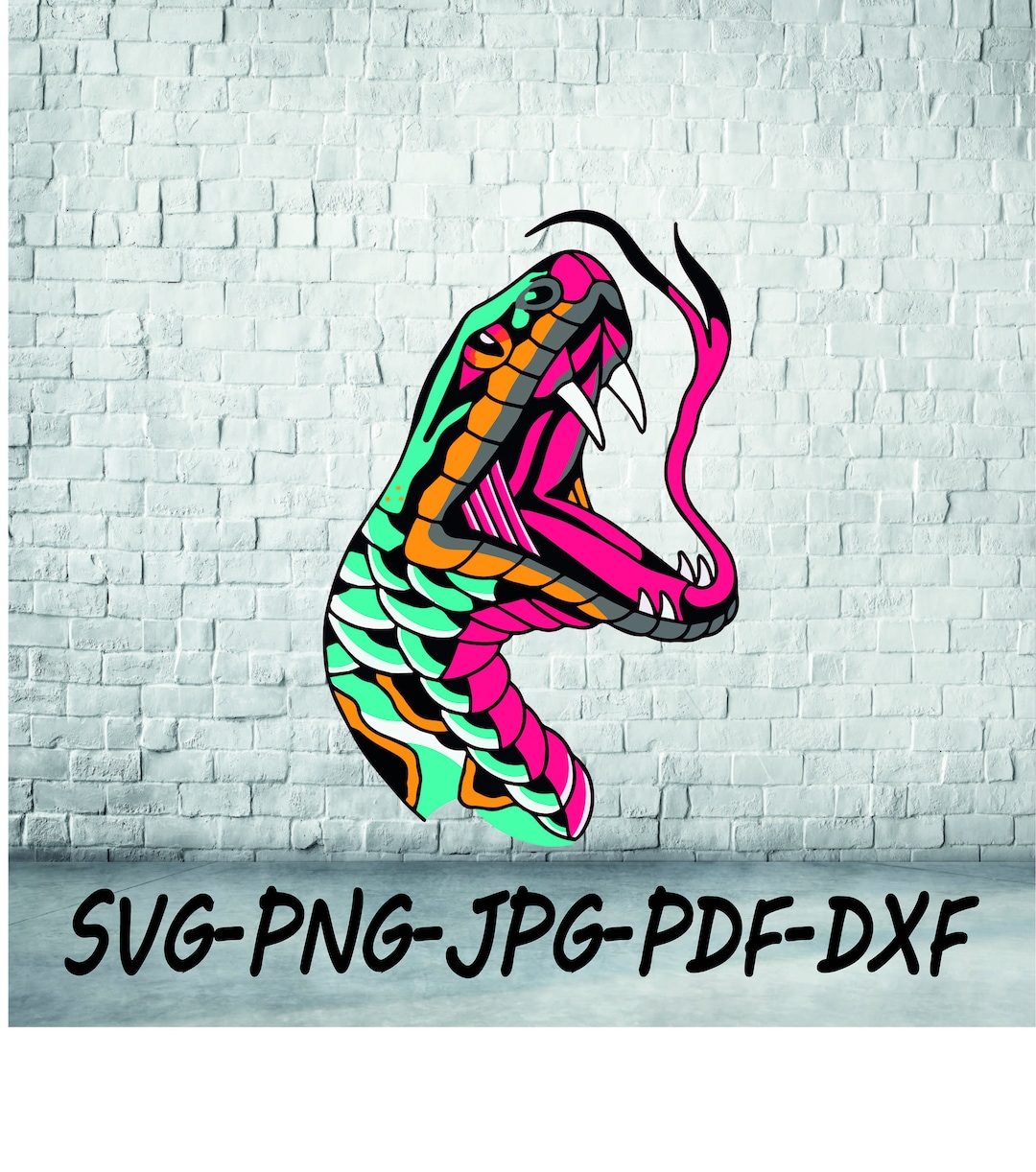 Snake Svgclipart Cricut Svgpngdxfpdfjpg Digital - Etsy
