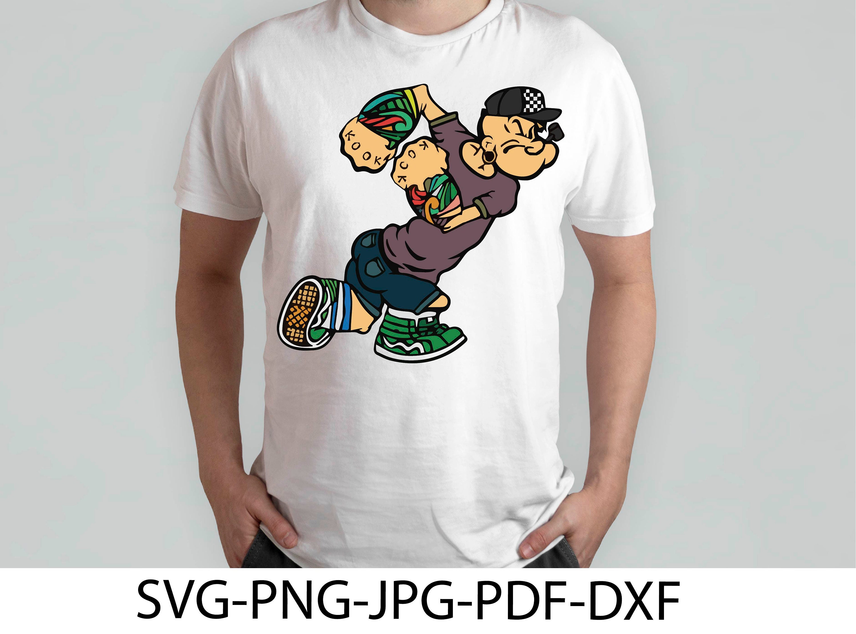 Popeye Svg,clipart, Cricut, Svg,png,dxf,pdf,jpg, Digital Downloads - Etsy