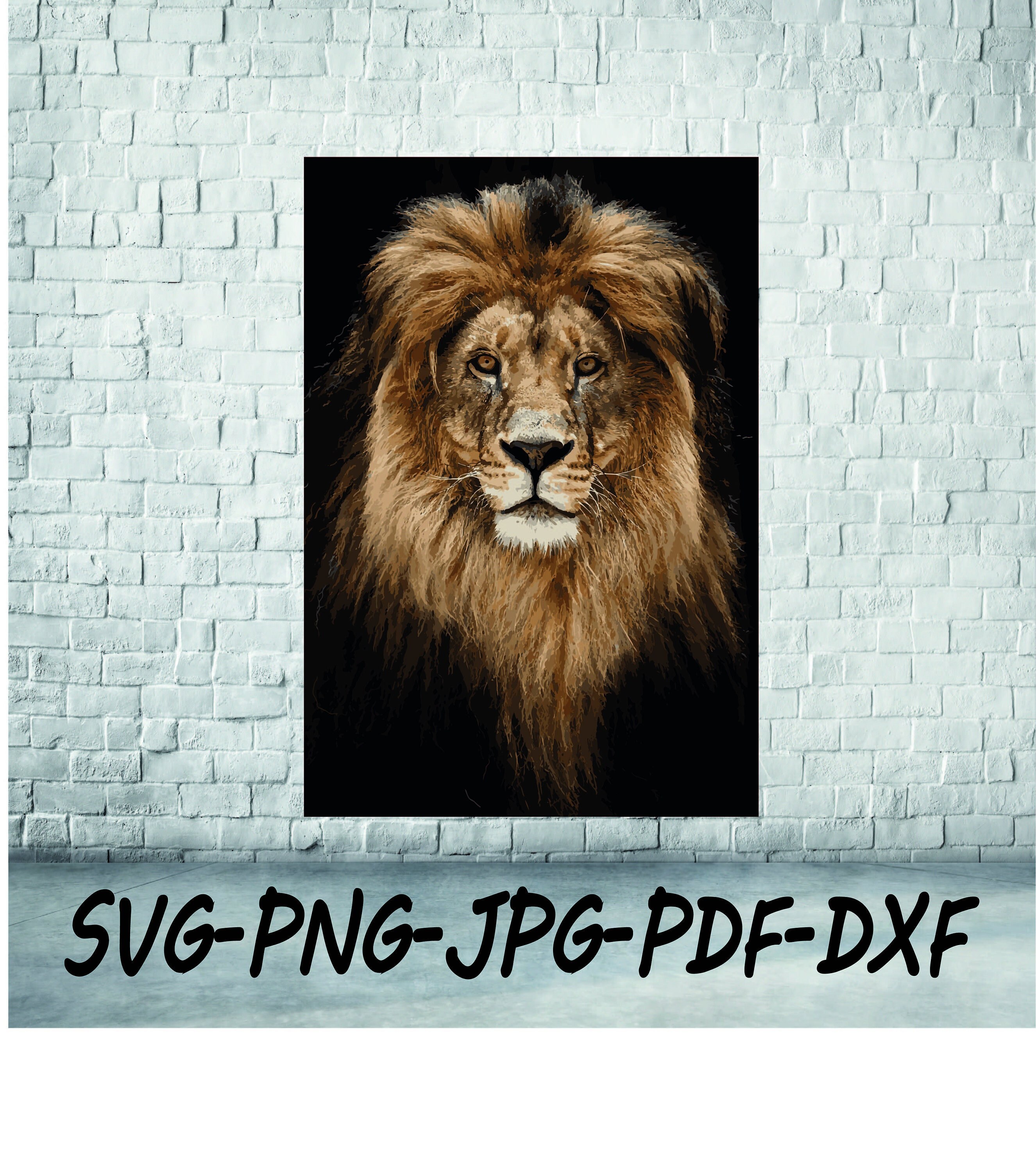 Lion Svg,clipart, Cricut, Svg,png,dxf,pdf,jpg, Digital Downloads - Etsy
