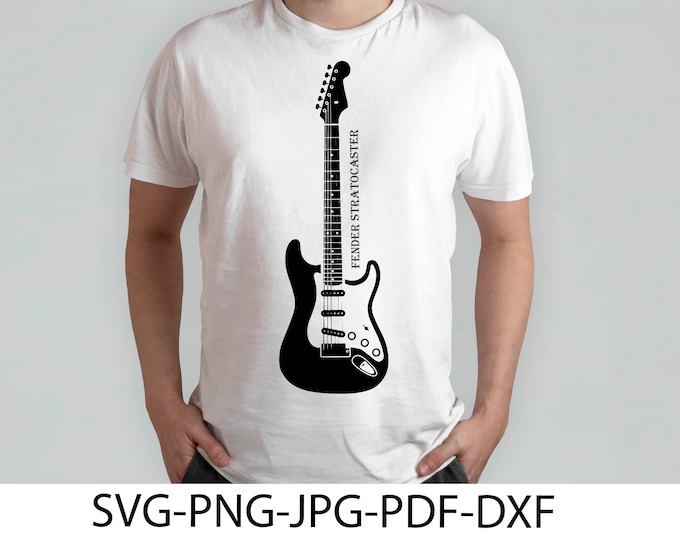 Fender Stratocaster Vector SVG PNG Cutfile - Etsy Canada