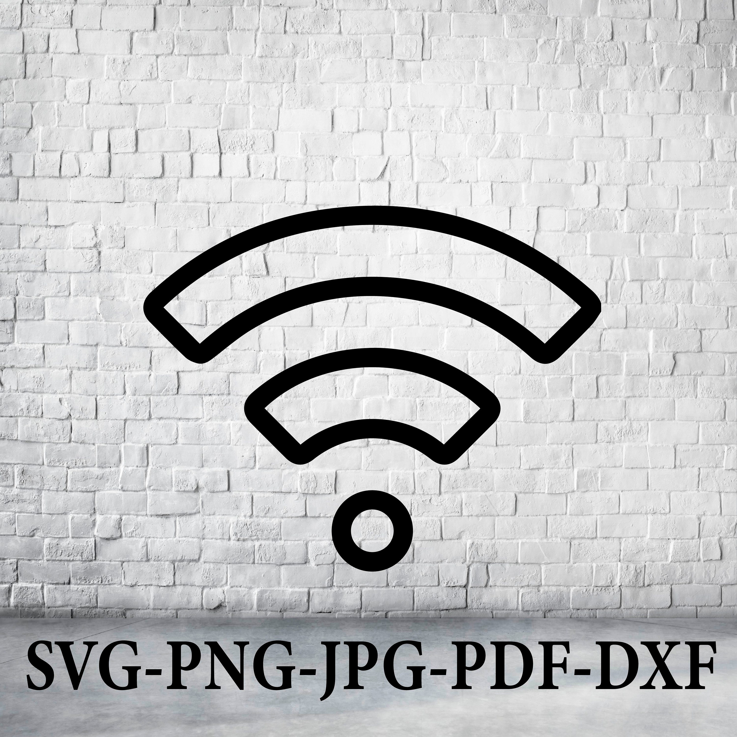 Wi-fi Svgclipart Cricut Svgpngdxfpdfjpg Digital - Etsy