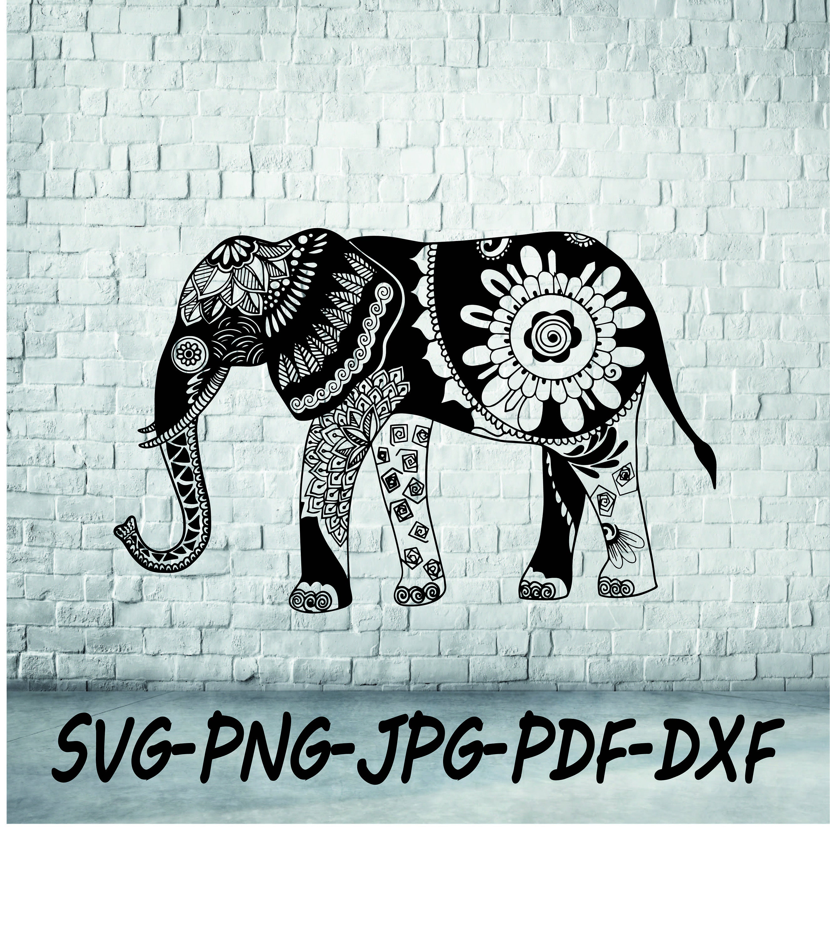 Olifant Svg, clipart, cricut, Svg, Png, Dxf, Pdf, Jpg, digitale ...