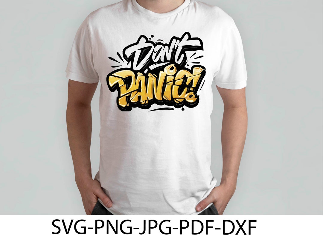 Dont Panic Svg,clipart, Cricut, Svg,png,dxf,pdf,jpg, Digital Downloads ...
