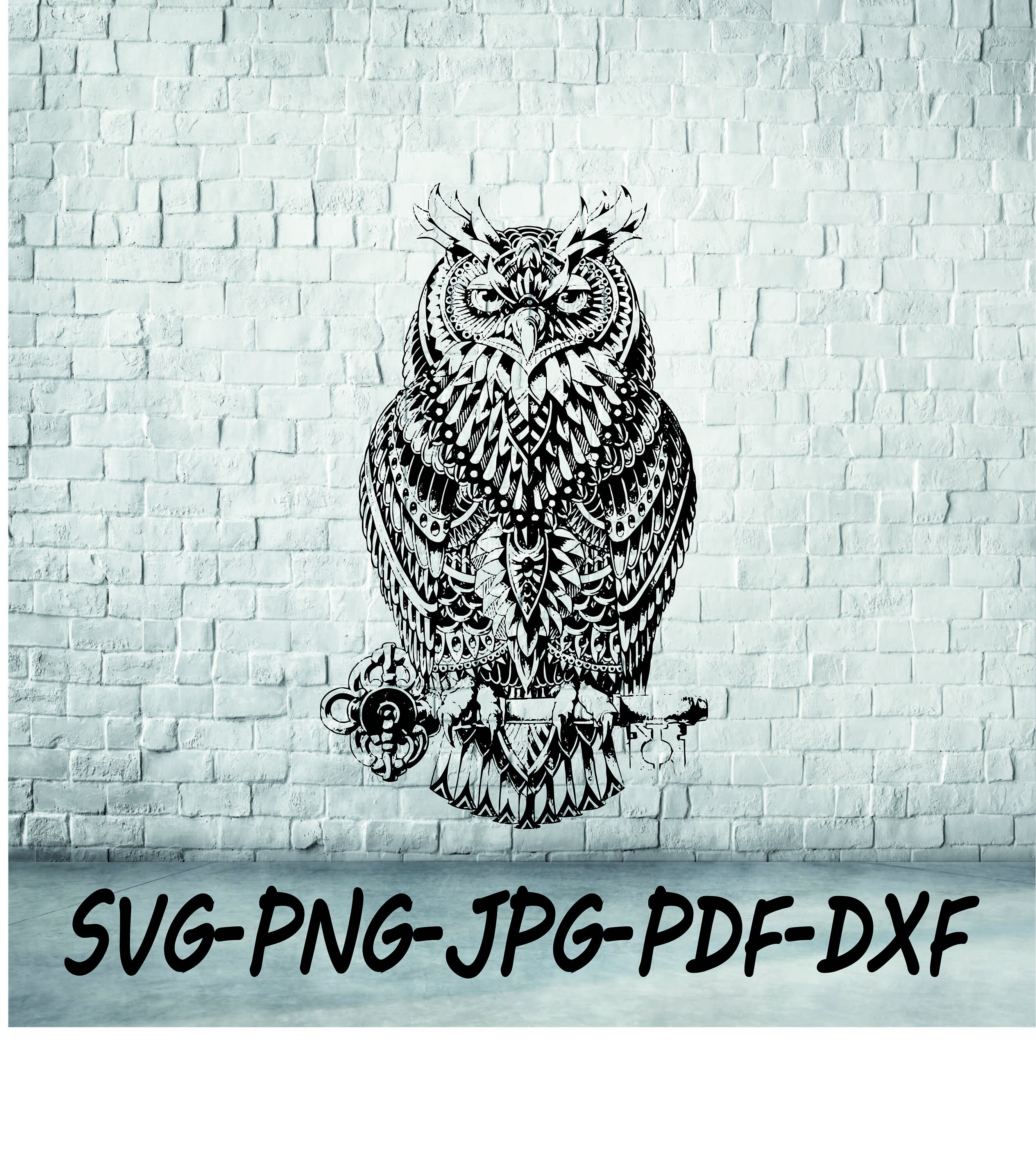 Owl Svgclipart Cricut Svgpngdxfpdfjpg Digital - Etsy