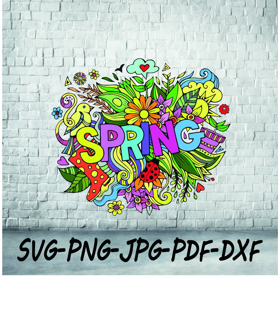 Spring Svg,clipart, Cricut, Svg,png,dxf,pdf,jpg, Digital Downloads - Etsy