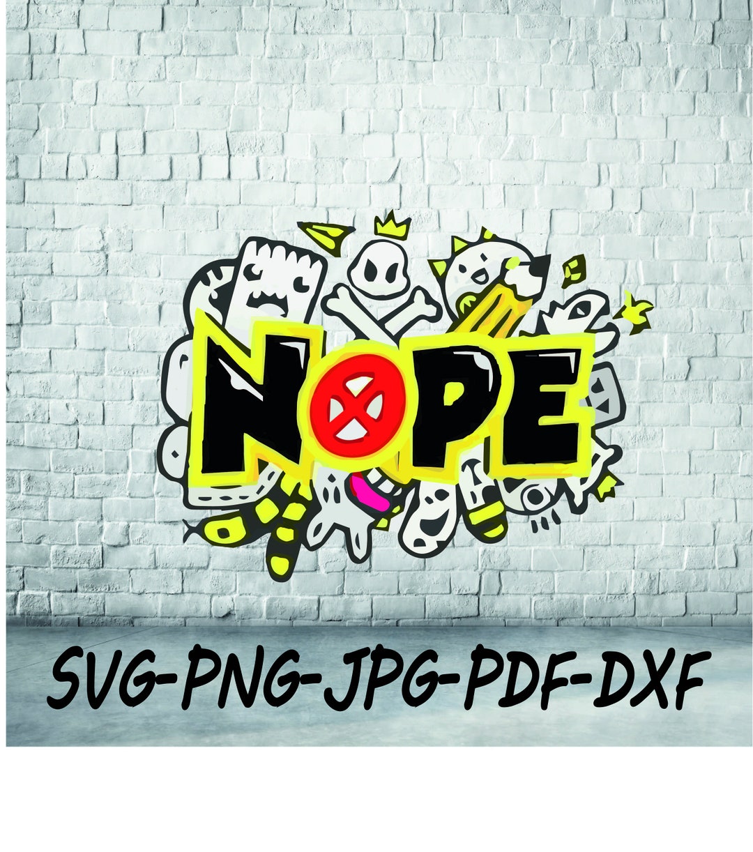Nope Svg,clipart, Cricut, Svg,png,dxf,pdf,jpg, Digital Downloads - Etsy