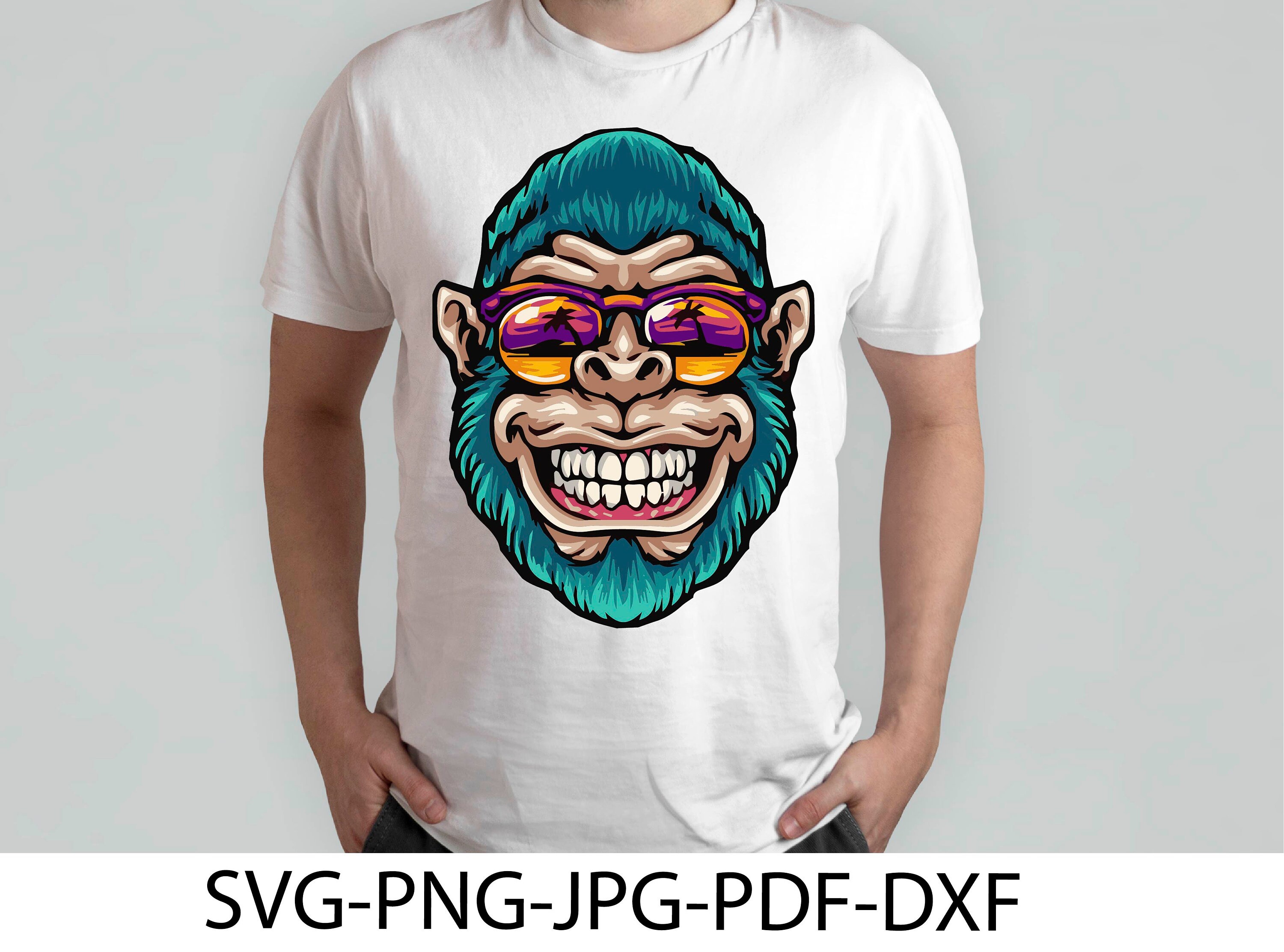 Monkey Svg,clipart, Cricut, Svg,png,dxf,pdf,jpg, Digital Downloads - Etsy