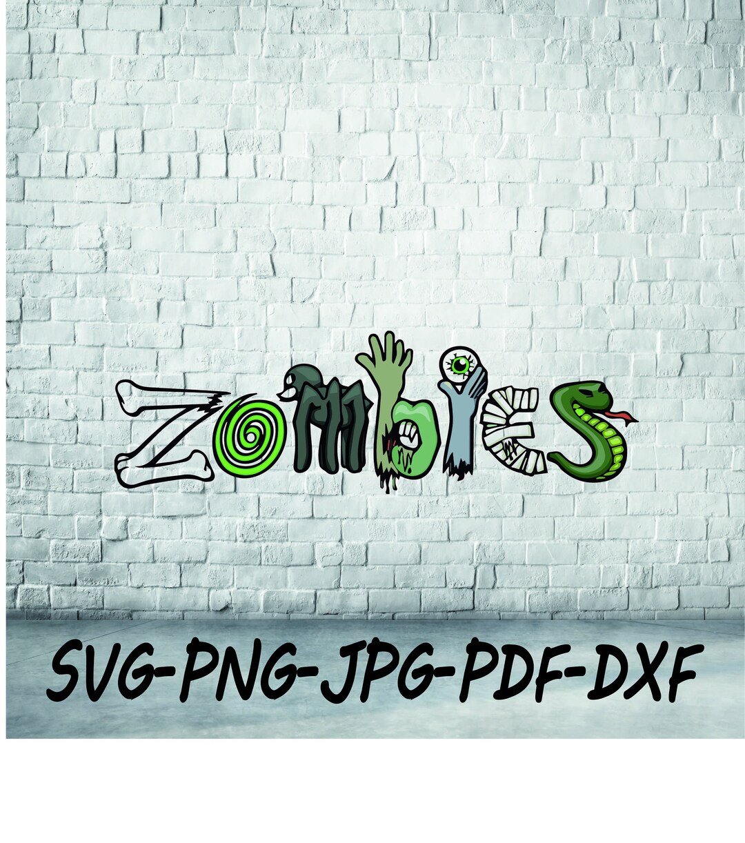 Zombie Svg,png,clipart,cricut, Svg,png,dxf,pdf,jpg Digital Downloads - Etsy