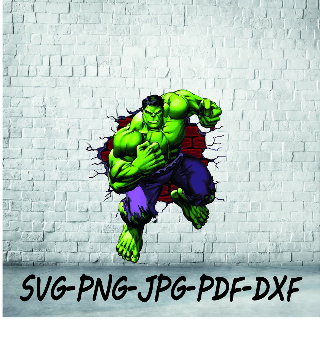 Hulk Svgclipart Cricut Svgpngdxfpdfjpg Digital - Etsy