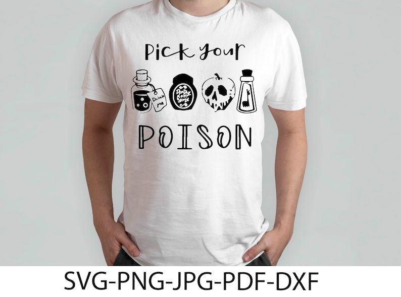 Pick Your Poison Svg,clipart, Cricut, Svg,png,dxf,pdf,jpg, Digital ...