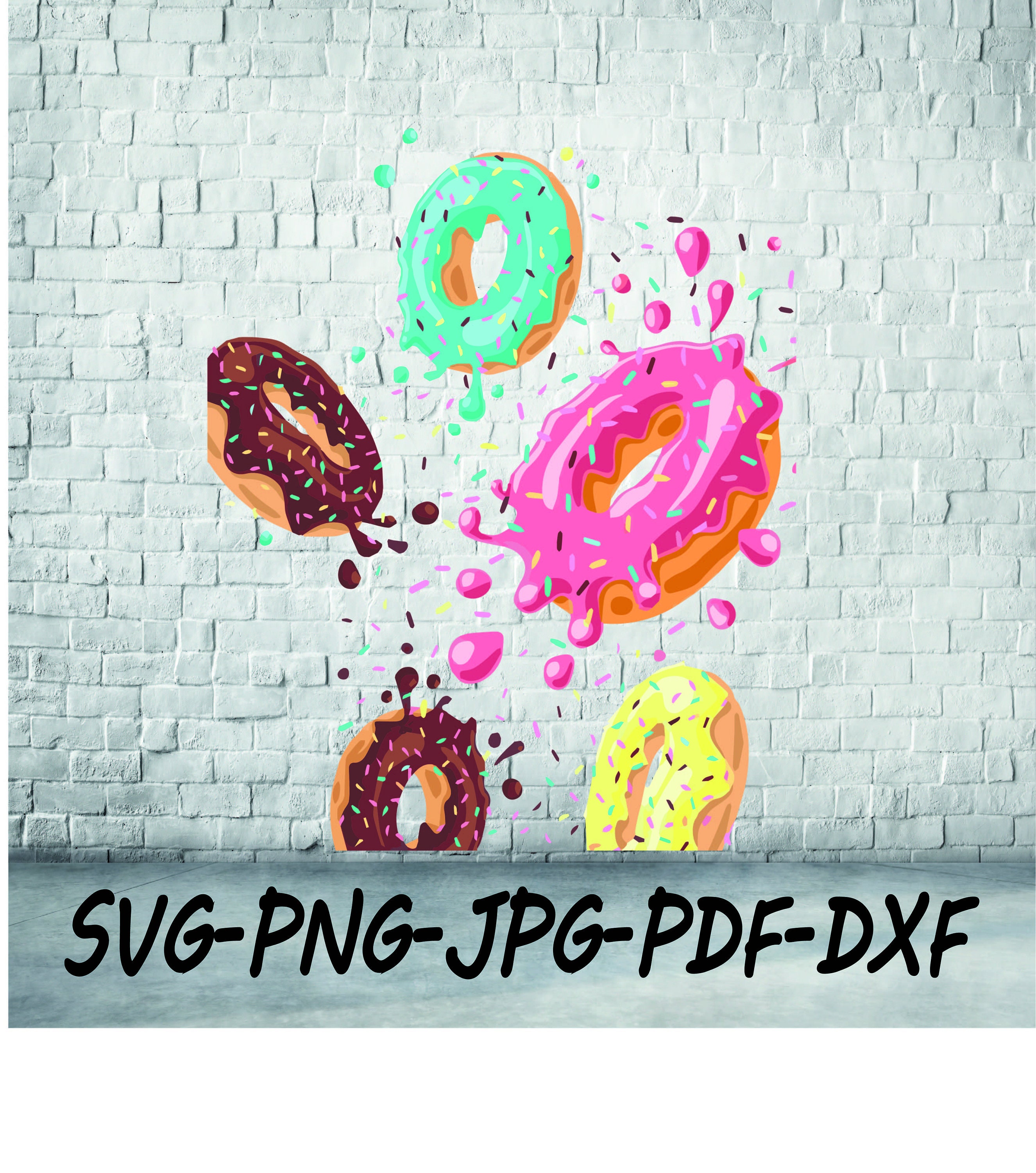 Donuts Svg,clipart, Cricut, Svg,png,dxf,pdf,jpg, Digital Downloads - Etsy